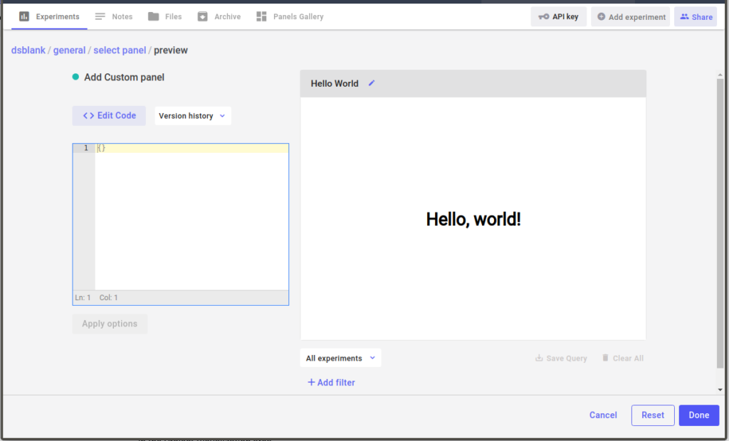 Introducing Panels Custom Visualizations Machine Learning
