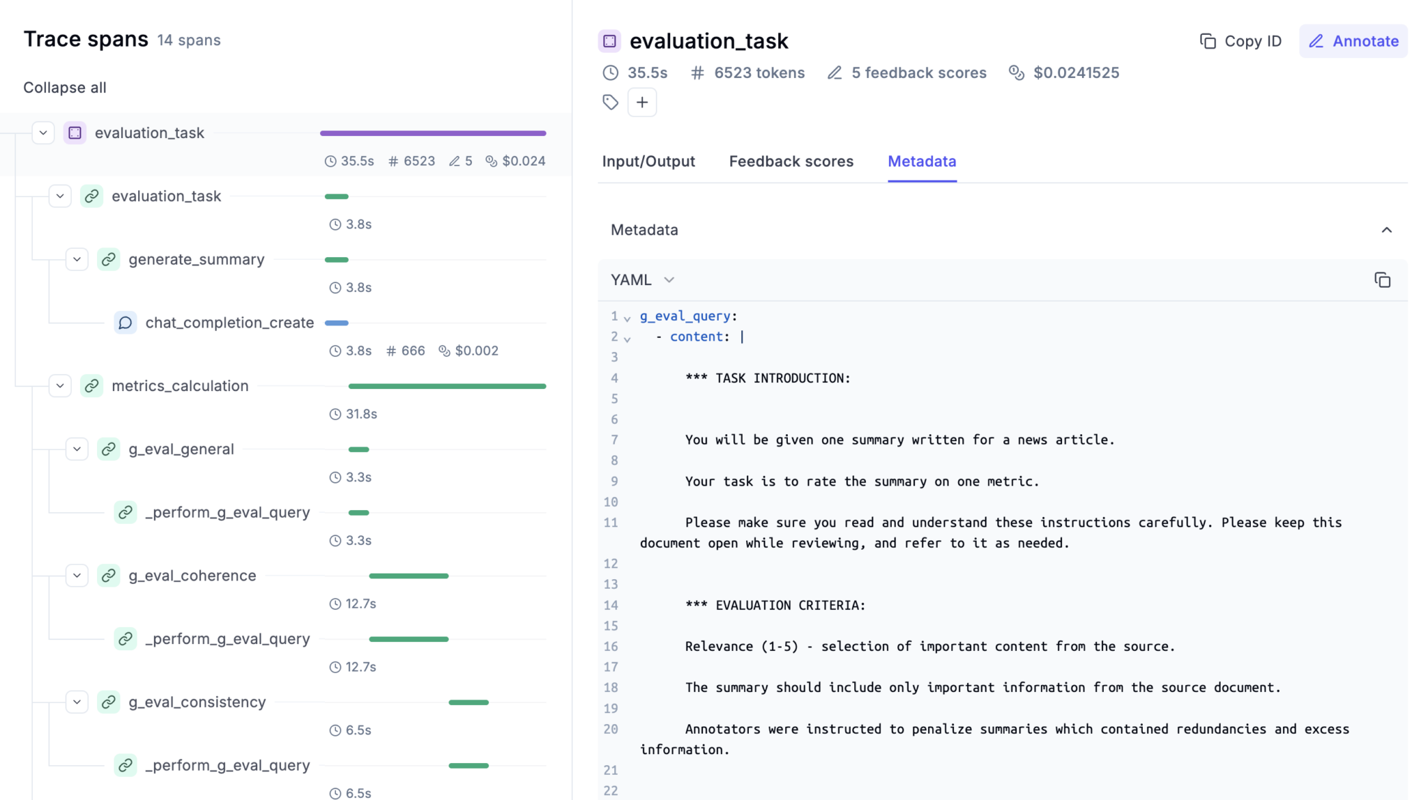 G-Eval for LLM Evaluation