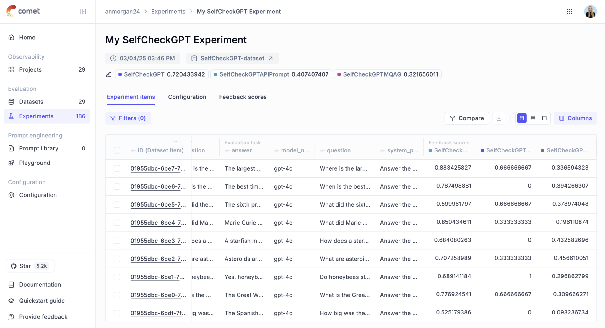 SelfCheckGPT for LLM Evaluation - Comet